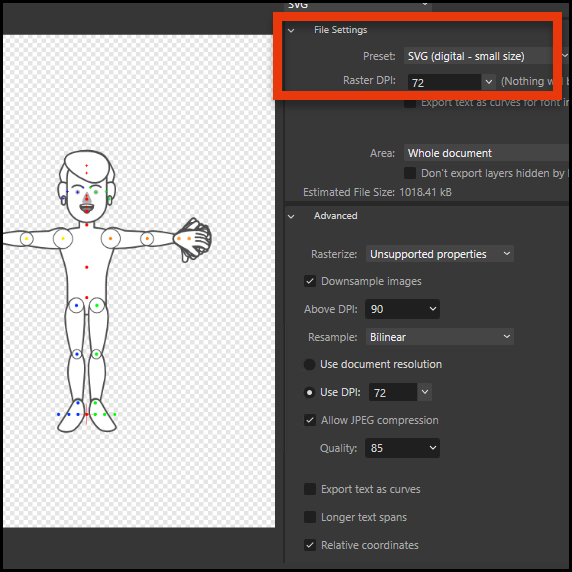 create a custom character with Affinity Designer2 – template download ...