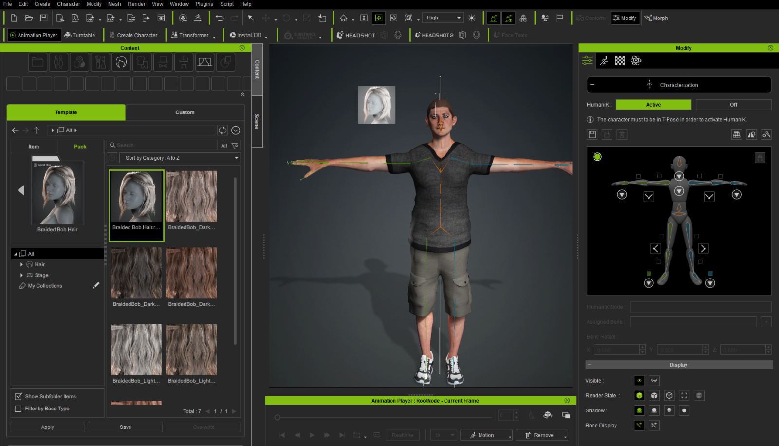 Does Character Creator 4 support importing character models and editing hair on them ...
